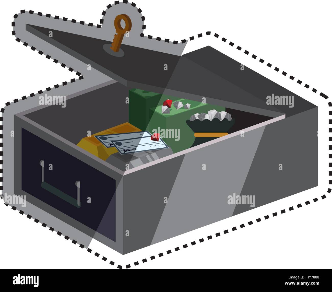 Strongbox safe gold bars hi-res stock photography and images - Alamy