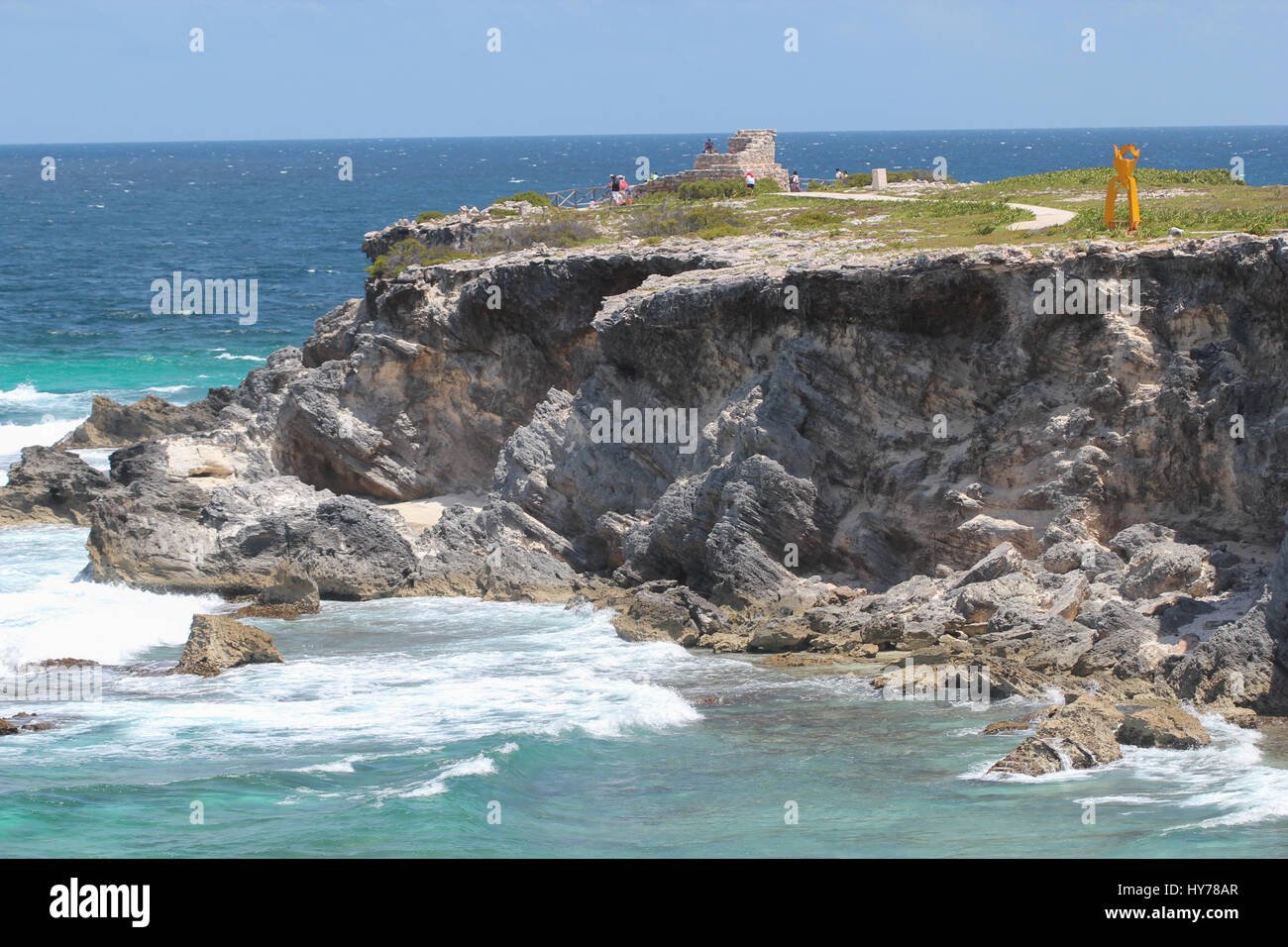 Punta Sur Isla Mujeres coastline Stock Photo - Alamy