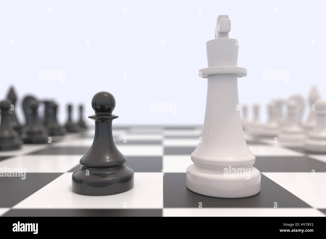 Two chess pieces Stock Photo - Alamy