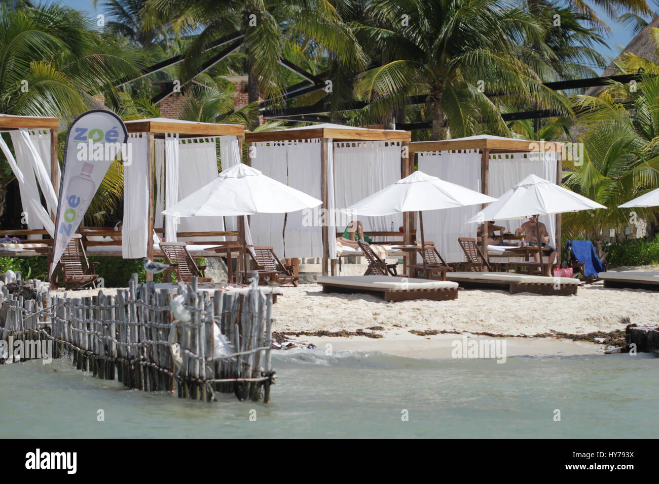 Mexican beach during clear sunny day Stock Photo - Alamy