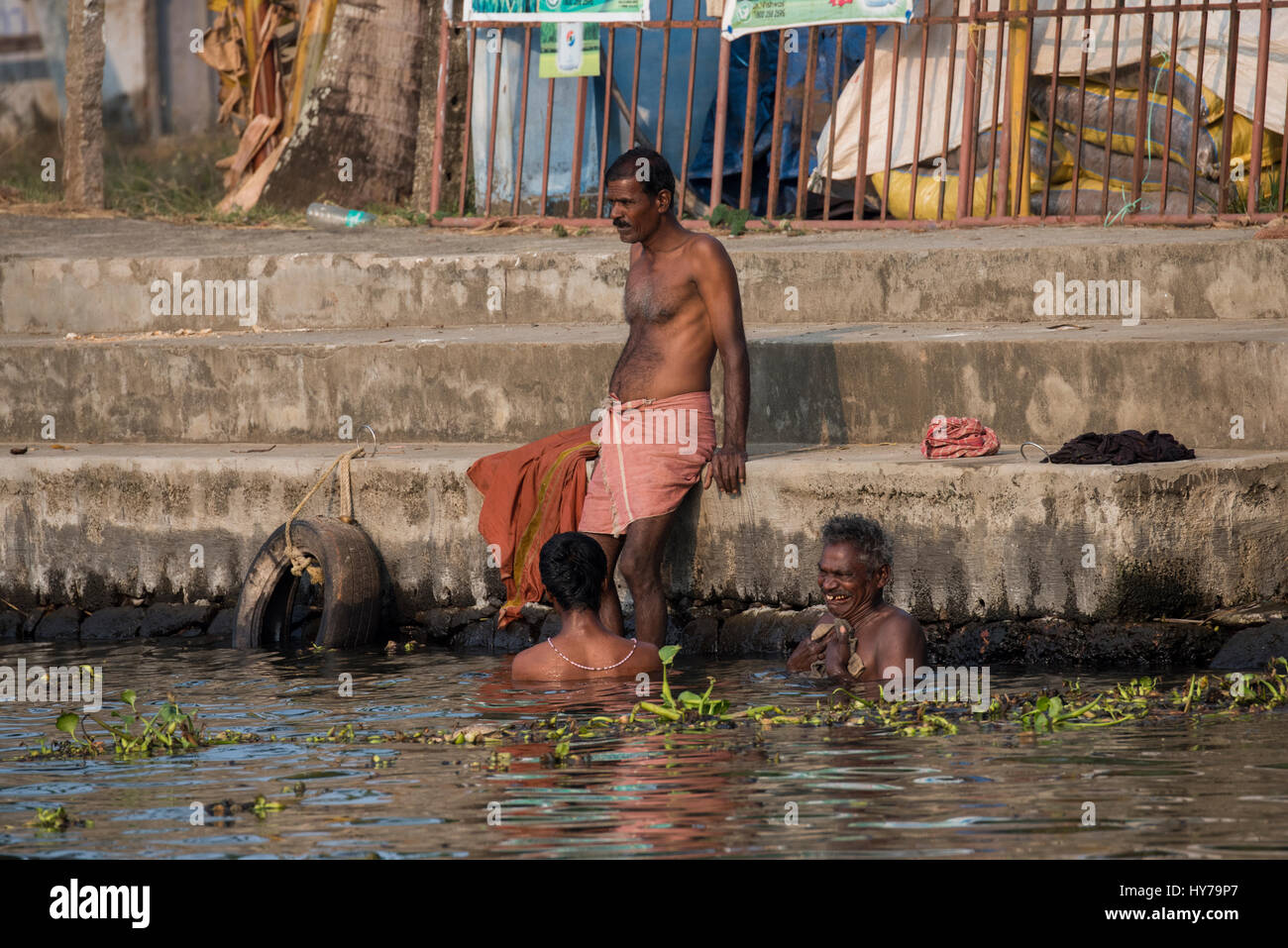 River bath kerala hi-res stock photography and images - Alamy