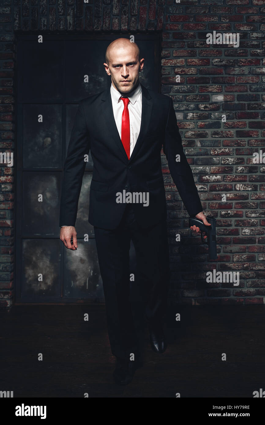 Contract murderer wallpaper, background or poster concept. Assassin in ...