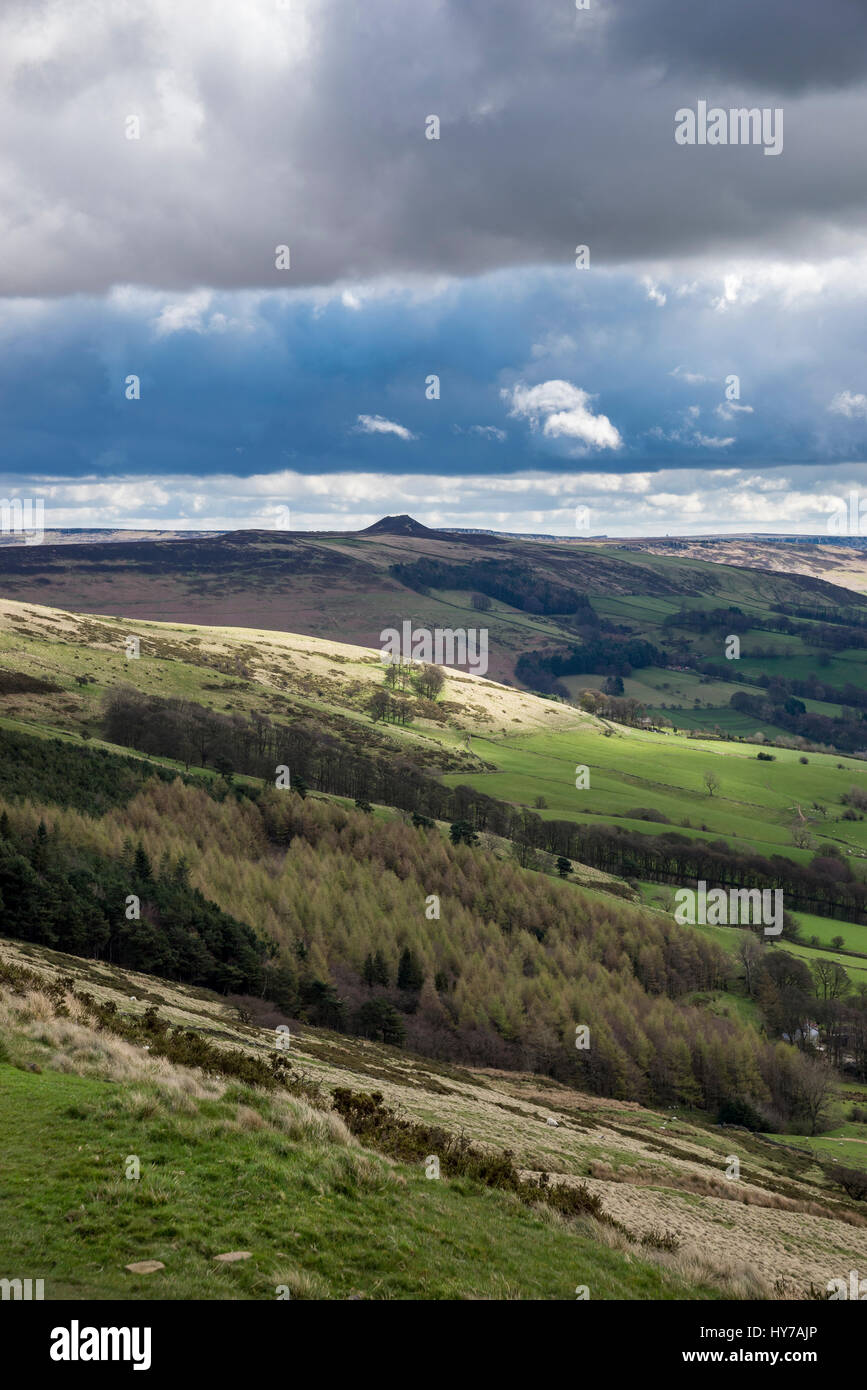 View to Win Hill from the ridge below Mam Tor near Castleton in the ...