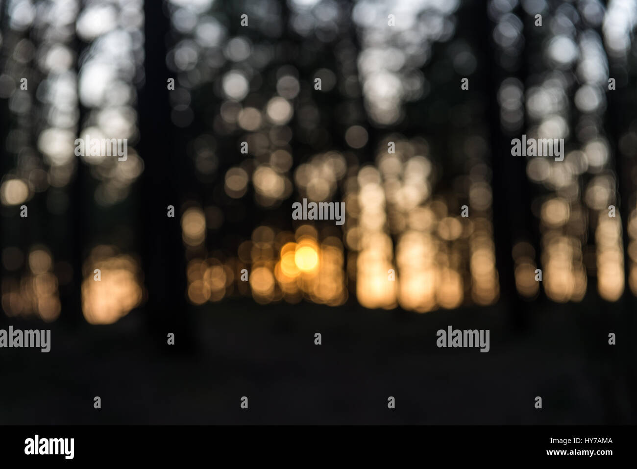 orange festive blur background with beautiful boke effect Stock Photo ...