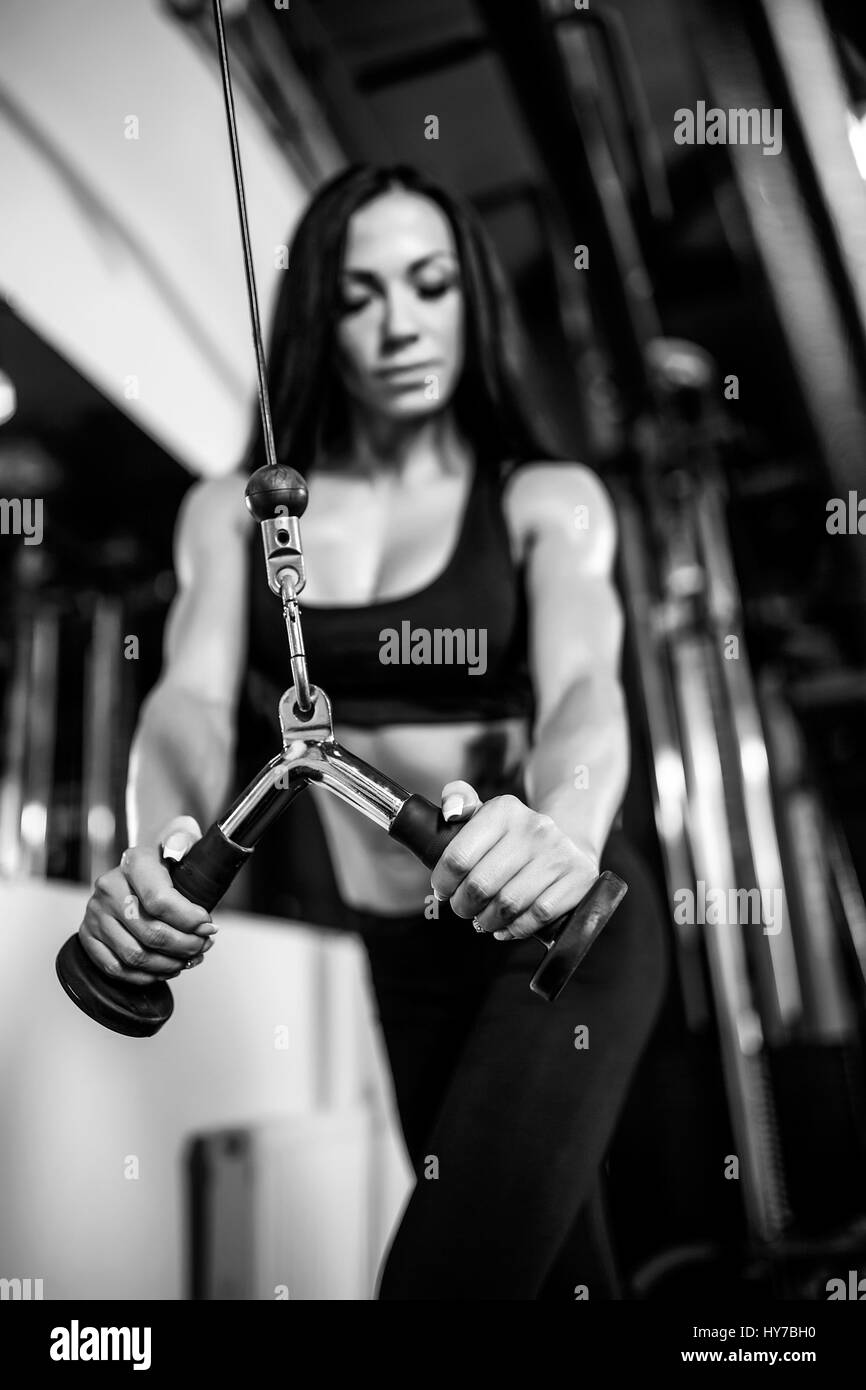 Cable rear exercise hi-res stock photography and images - Alamy