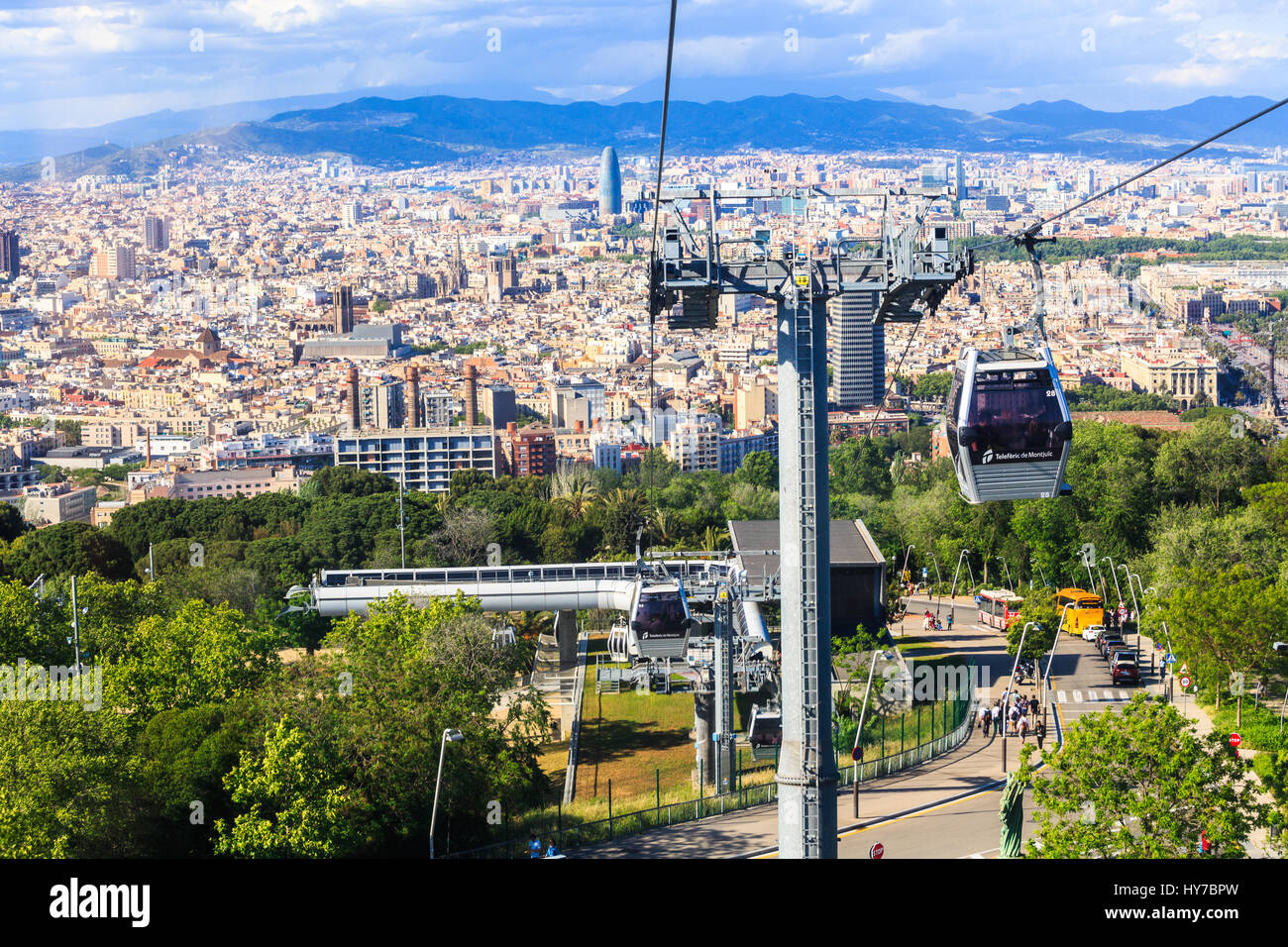 Funicular montjuic park hi-res stock photography and images - Alamy
