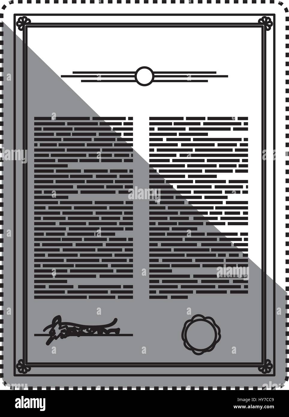 testament document official heritage vector icon illustration Stock ...