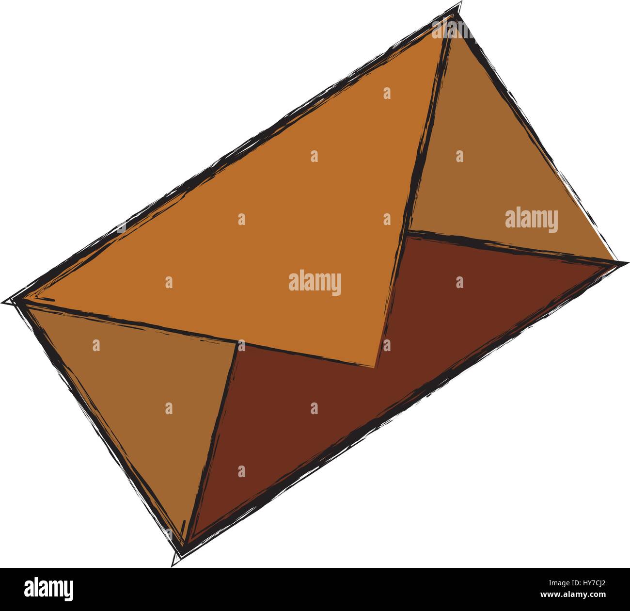 message envelope object vector icon illustration graphic design Stock ...