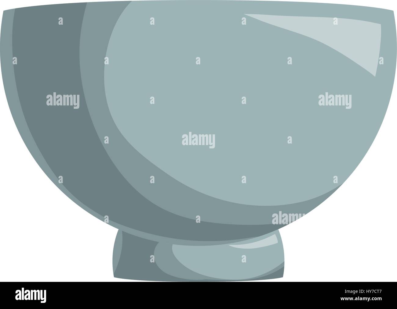 bowl empty porcelain utensil vector icon illustration Stock Vector ...