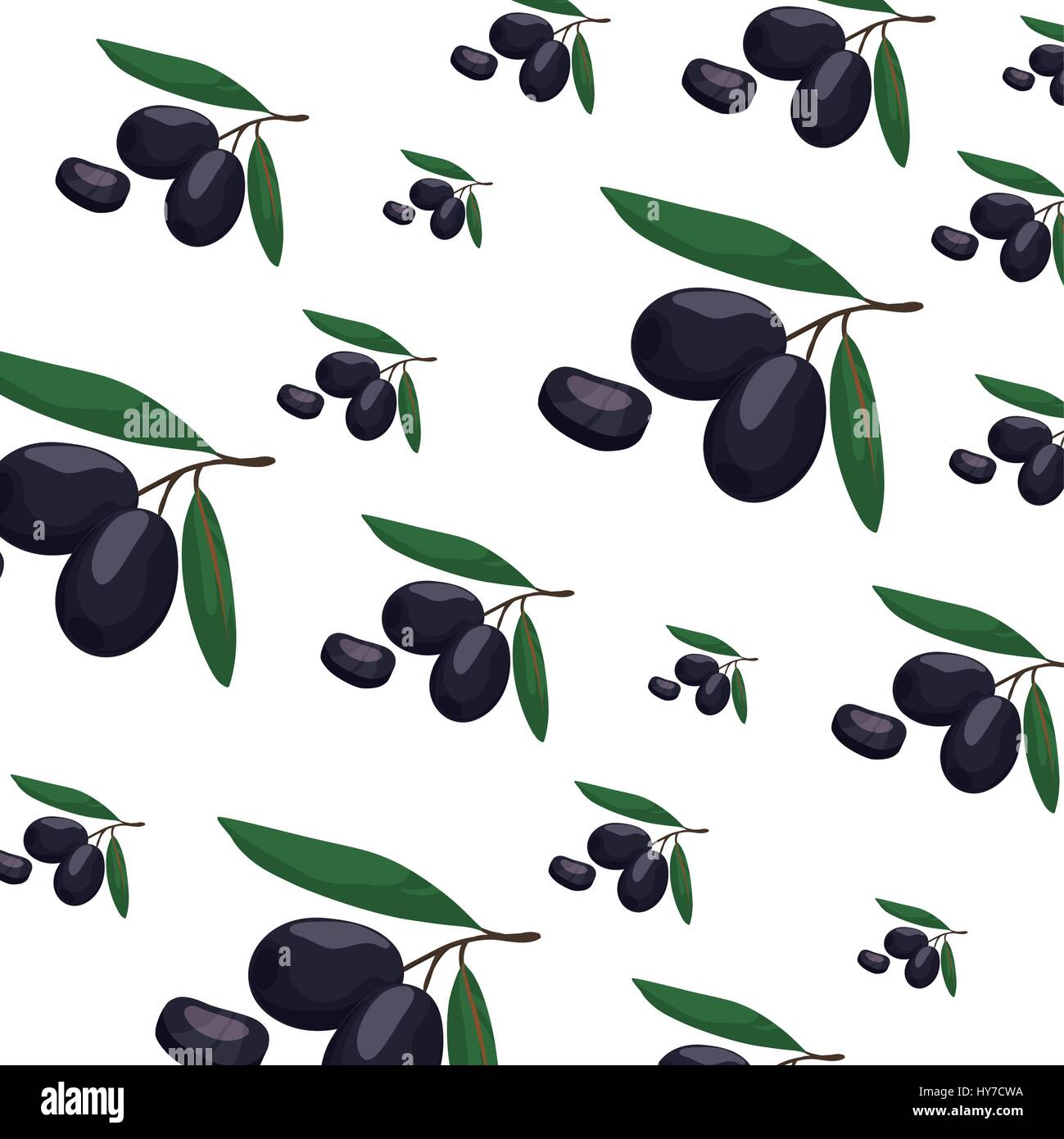 olives leaf slice background vegetable vector icon illustration Stock ...