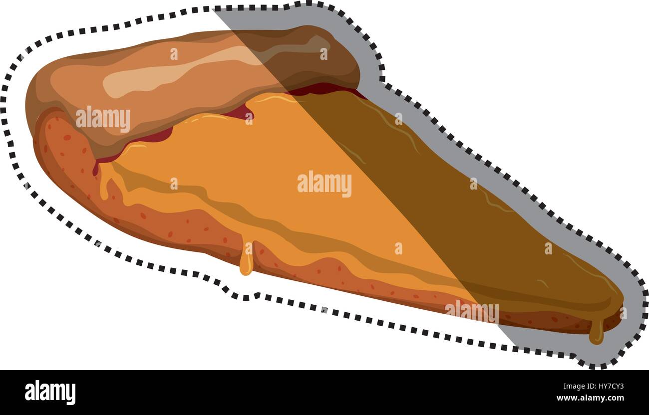 pizza slice sauce base vector icon illustration Stock Vector Image ...