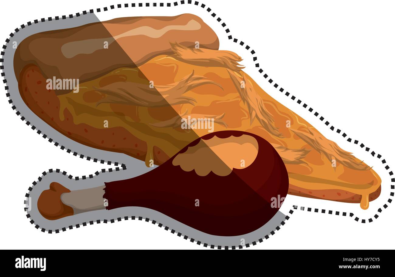 Shredded chicken Stock Vector Images - Alamy