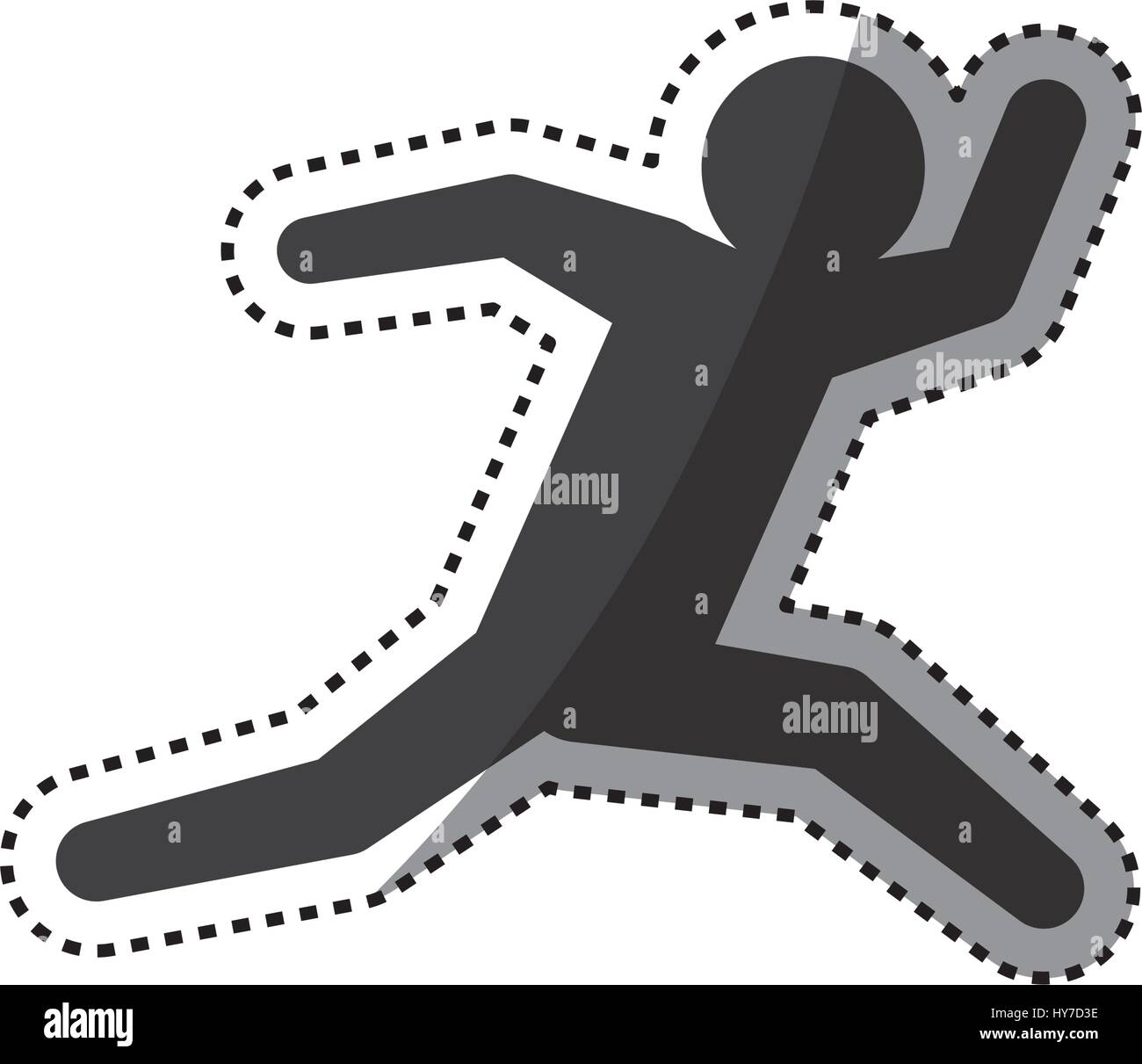 Man running fast icon vector illustration graphic design Stock Vector ...