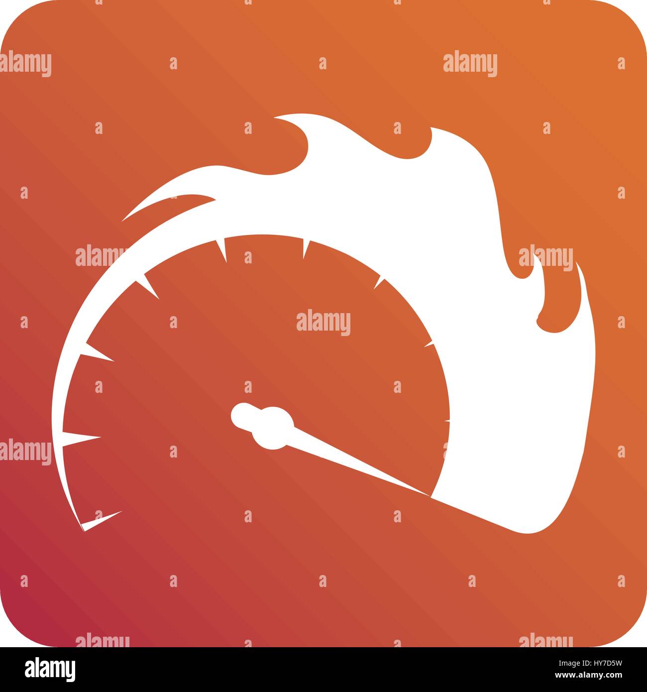 Speedometer power car icon vector illustration graphic design Stock ...