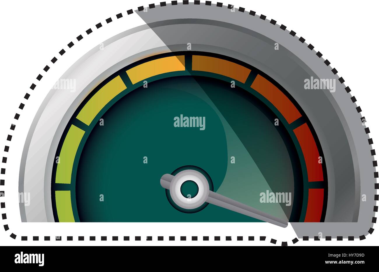 Speedometer power car icon vector illustration graphic design Stock ...