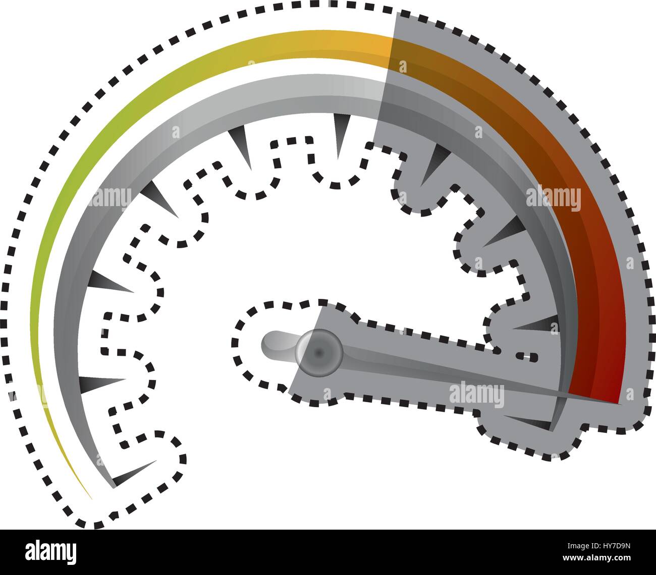 Speedometer power car icon vector illustration graphic design Stock ...