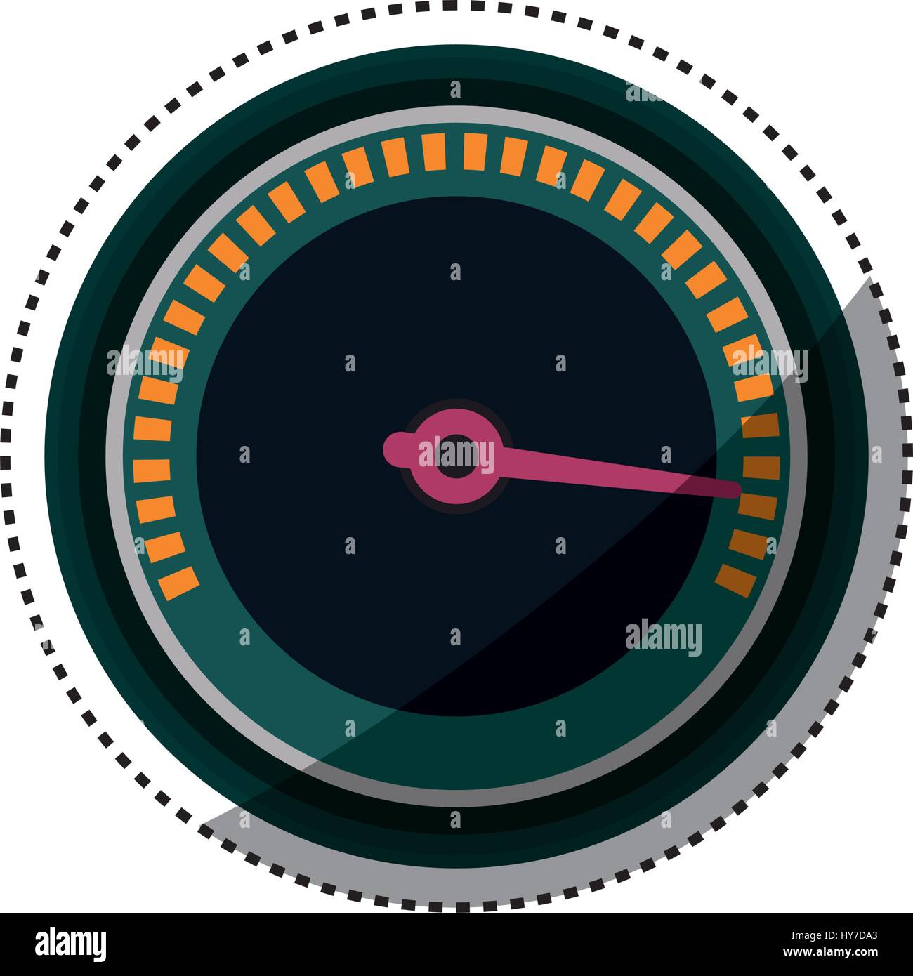 Speedometer power car icon vector illustration graphic design Stock ...