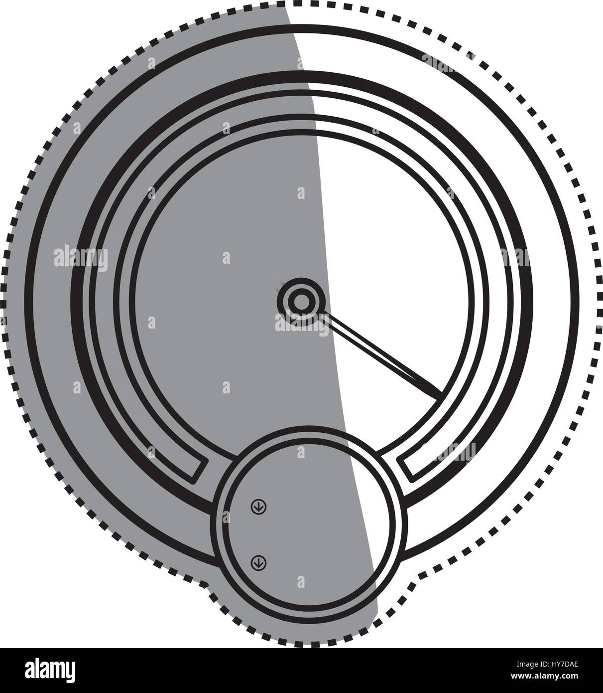 Speedometer power car icon vector illustration graphic design Stock ...