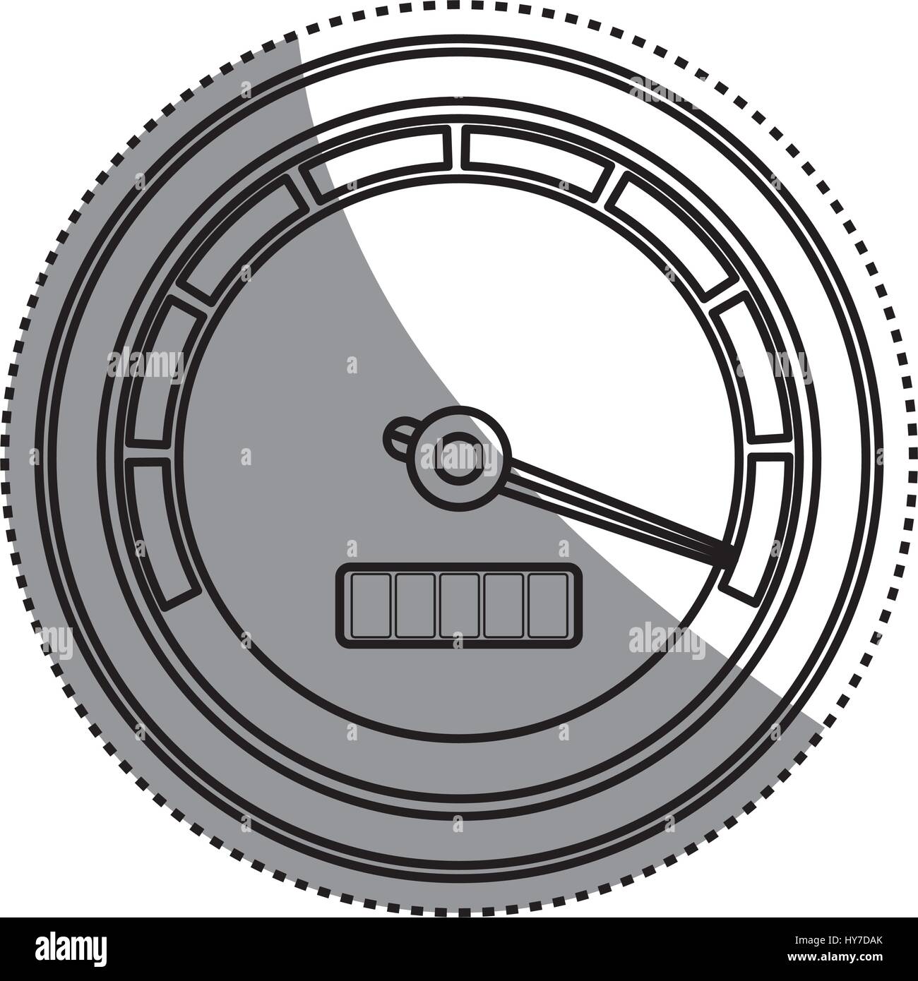 Speedometer power car icon vector illustration graphic design Stock ...