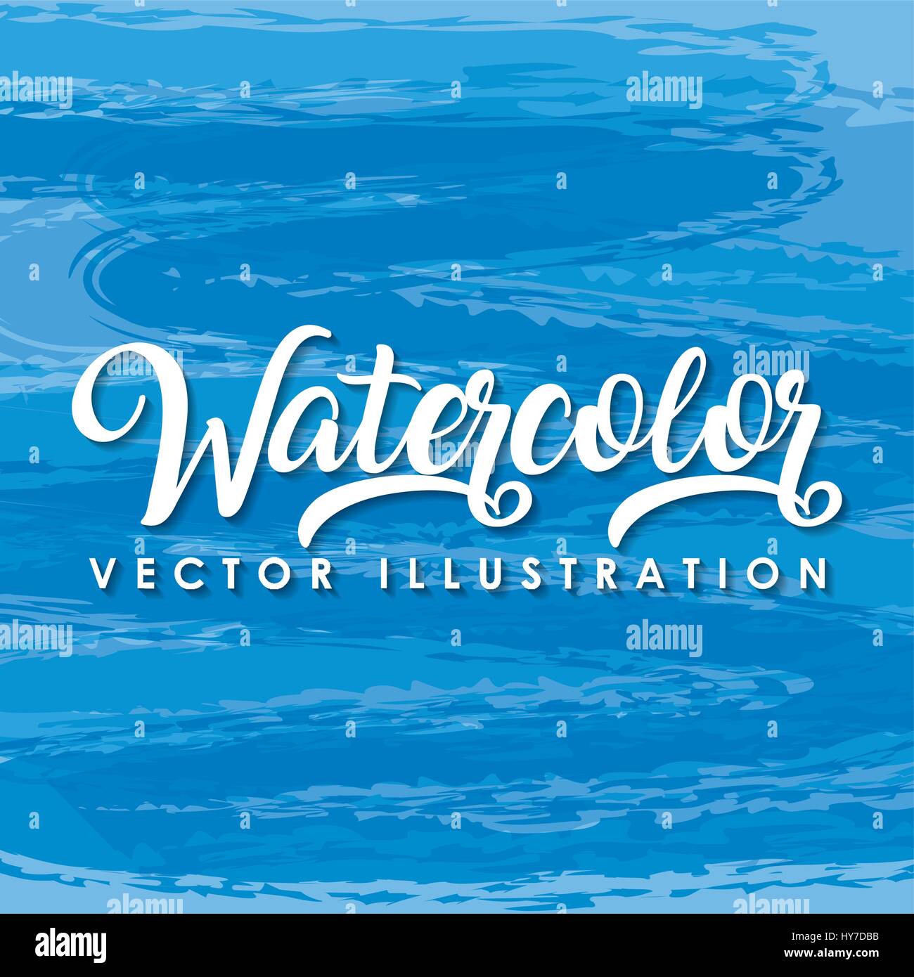 blue watercolor shapes. colorful design. vector illustration Stock ...