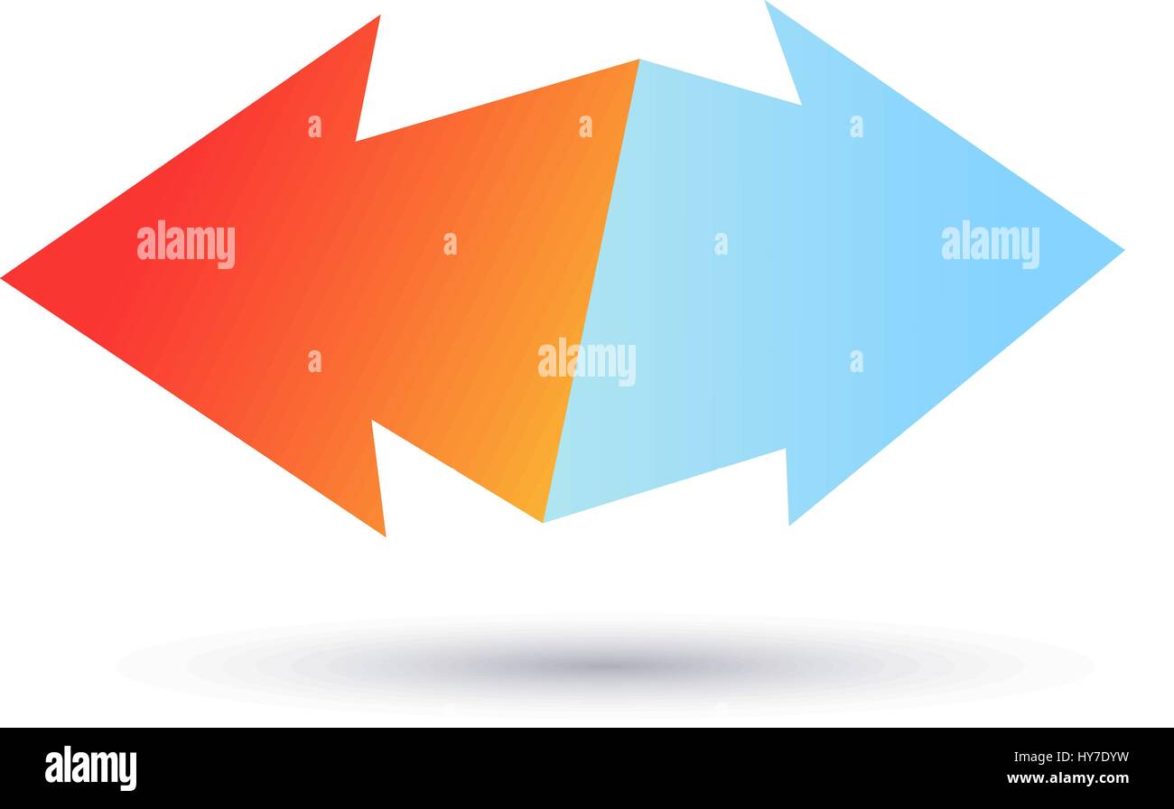 Two opposites concept icon. Vector design elements EPS8 Stock Vector ...