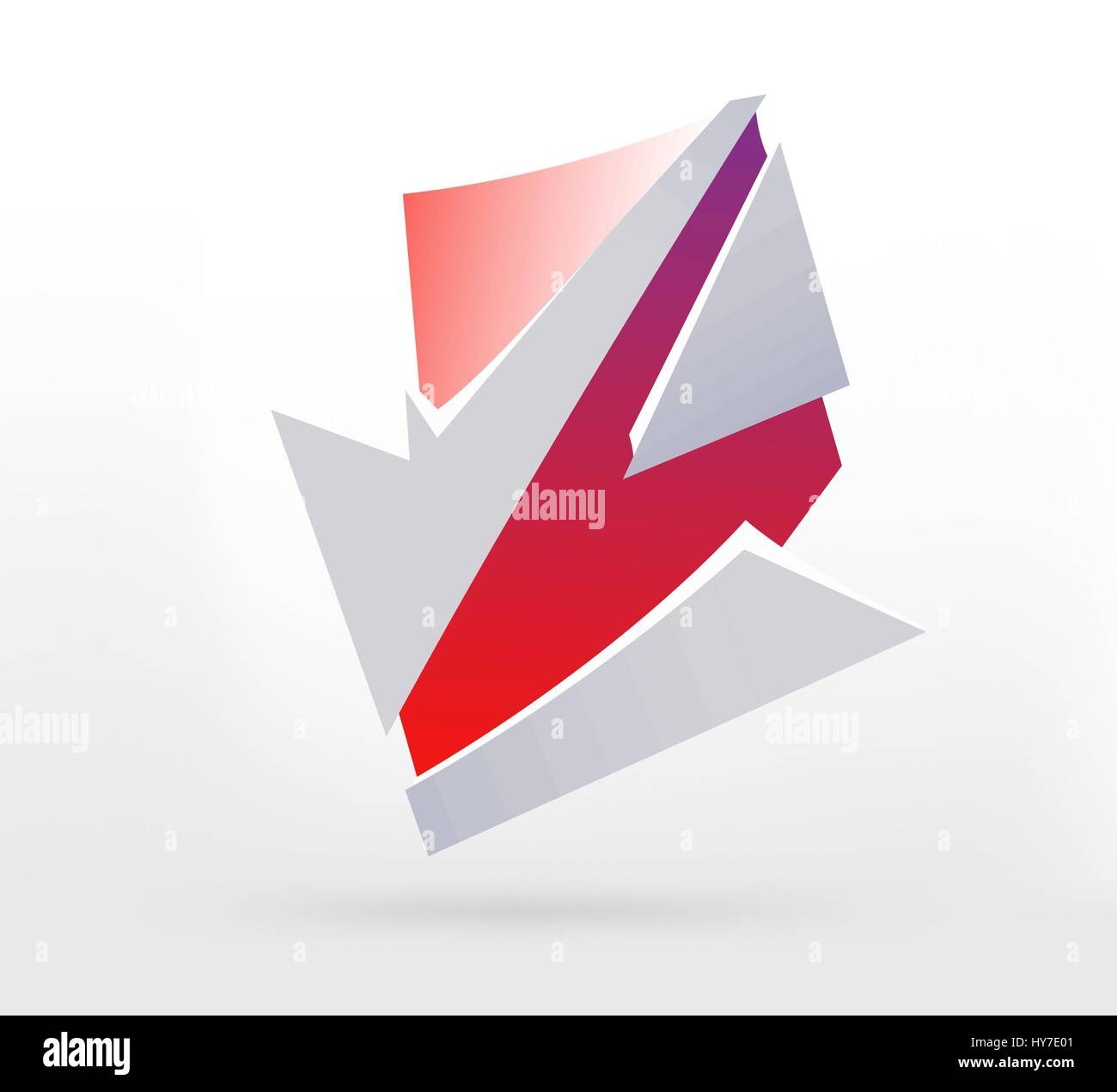 Black arrows division hi-res stock photography and images - Alamy