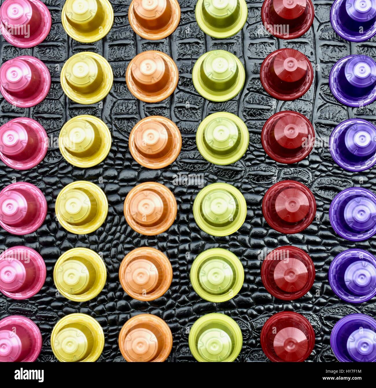 Coffee espresso pods Stock Photo - Alamy