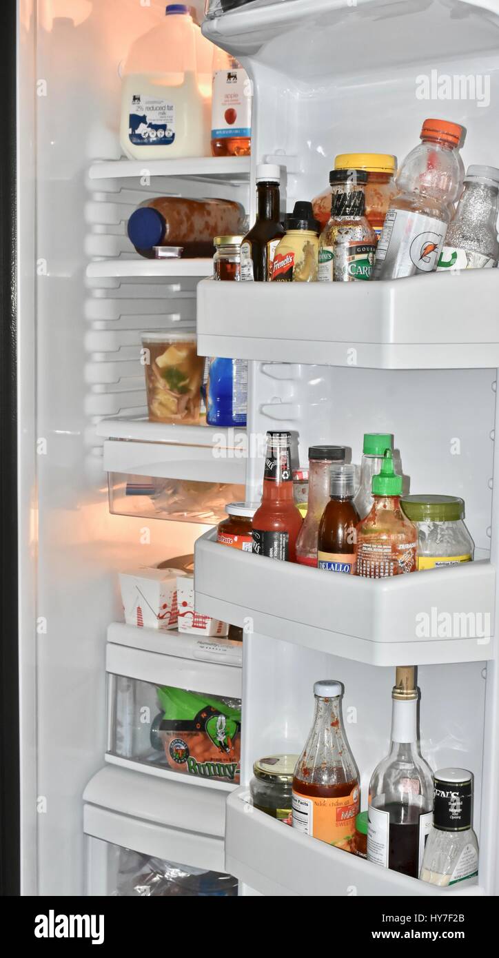 Messy food refrigerator hi-res stock photography and images - Alamy