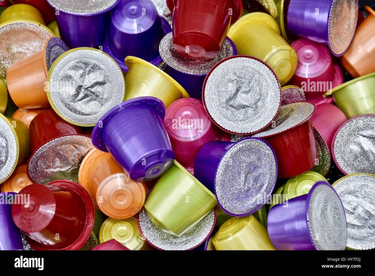 Coffee espresso pods Stock Photo - Alamy
