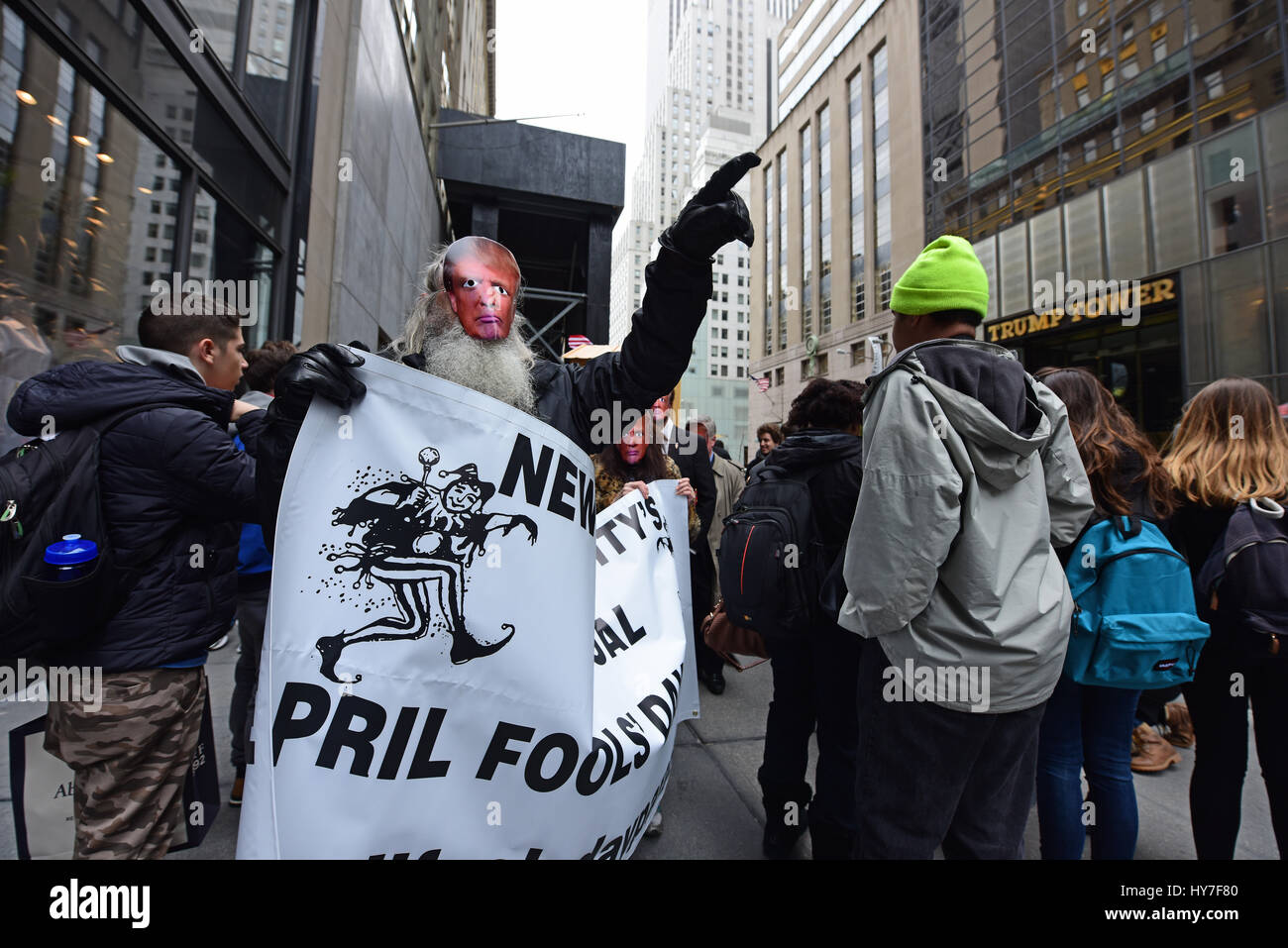 New York City, United States. 01st Apr, 2017. April Fool's Day, was ...