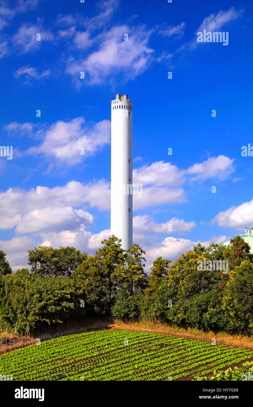 A Chimney of Incineration Plant at Tama city Tokyo Japan Stock Photo ...