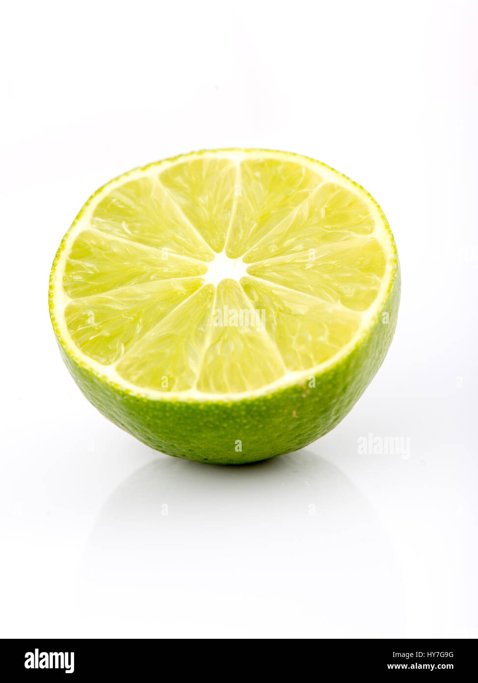 slice of lime isolated on white background Stock Photo - Alamy