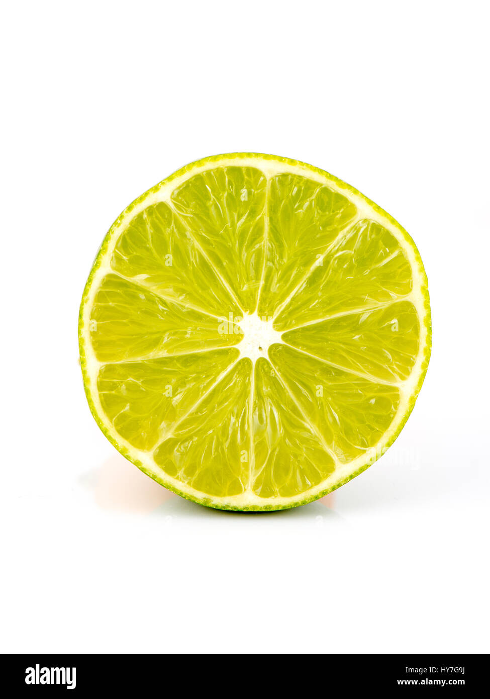 slice of lime isolated on white background Stock Photo - Alamy