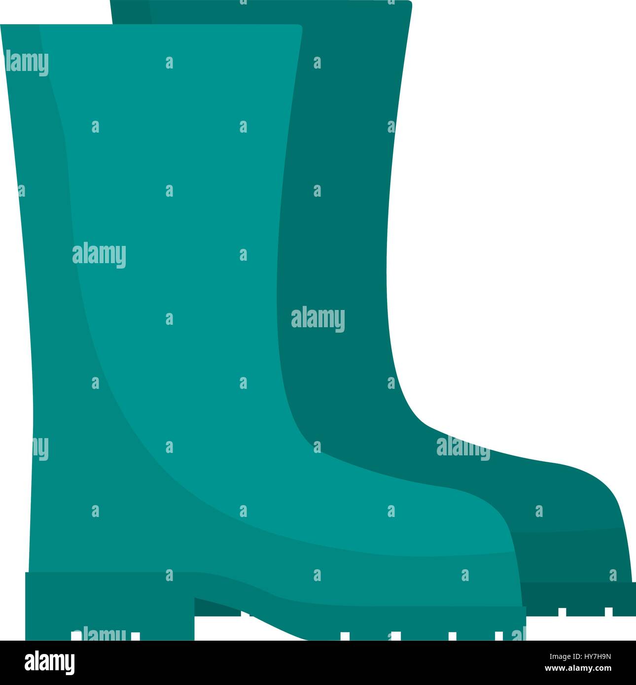 gardening boots icon over white background. colorful design. vector ...
