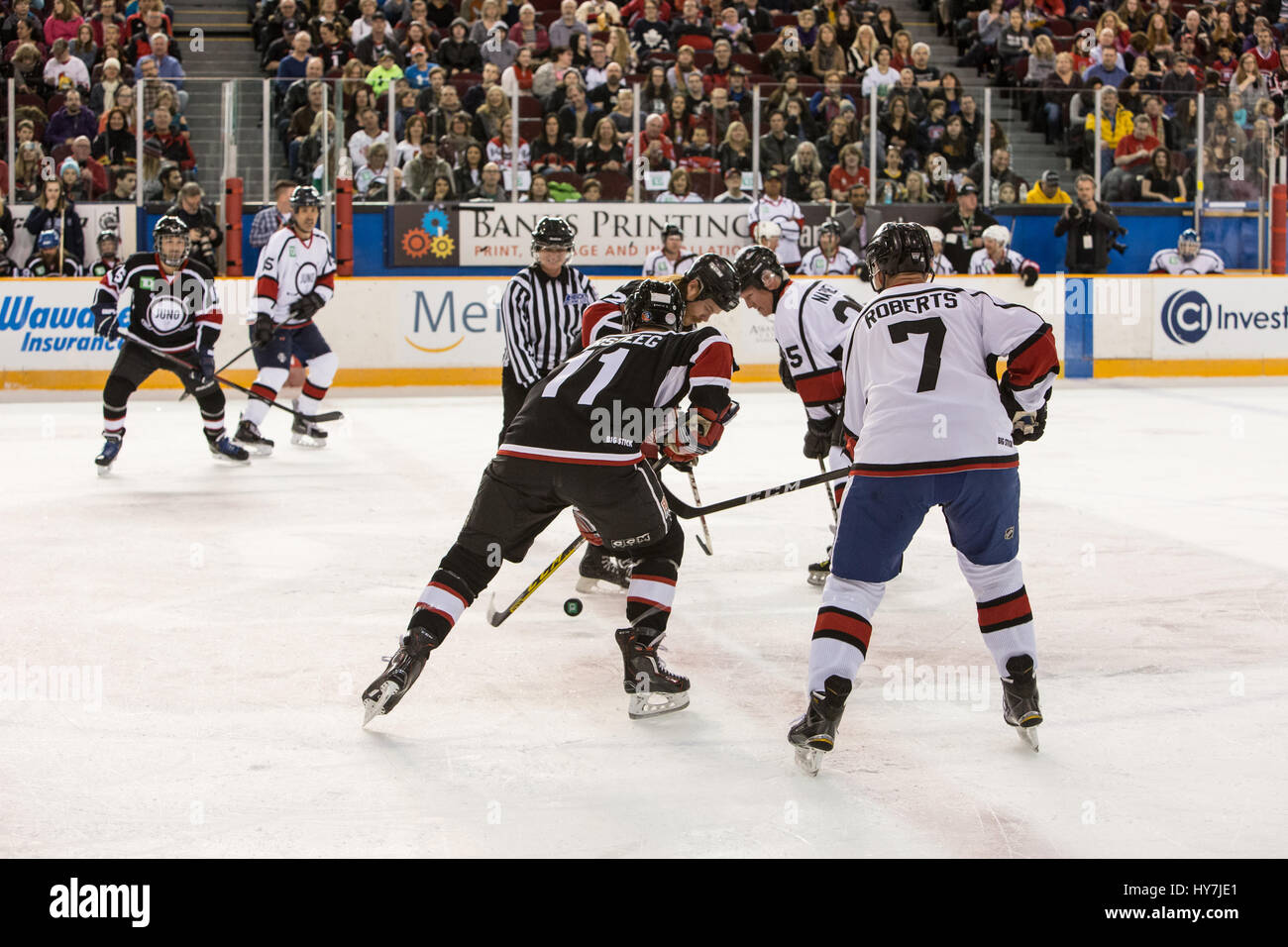 Ottawa, Canada. 31st Mar, 2017. Rockstars take on NHL alumni in the ...