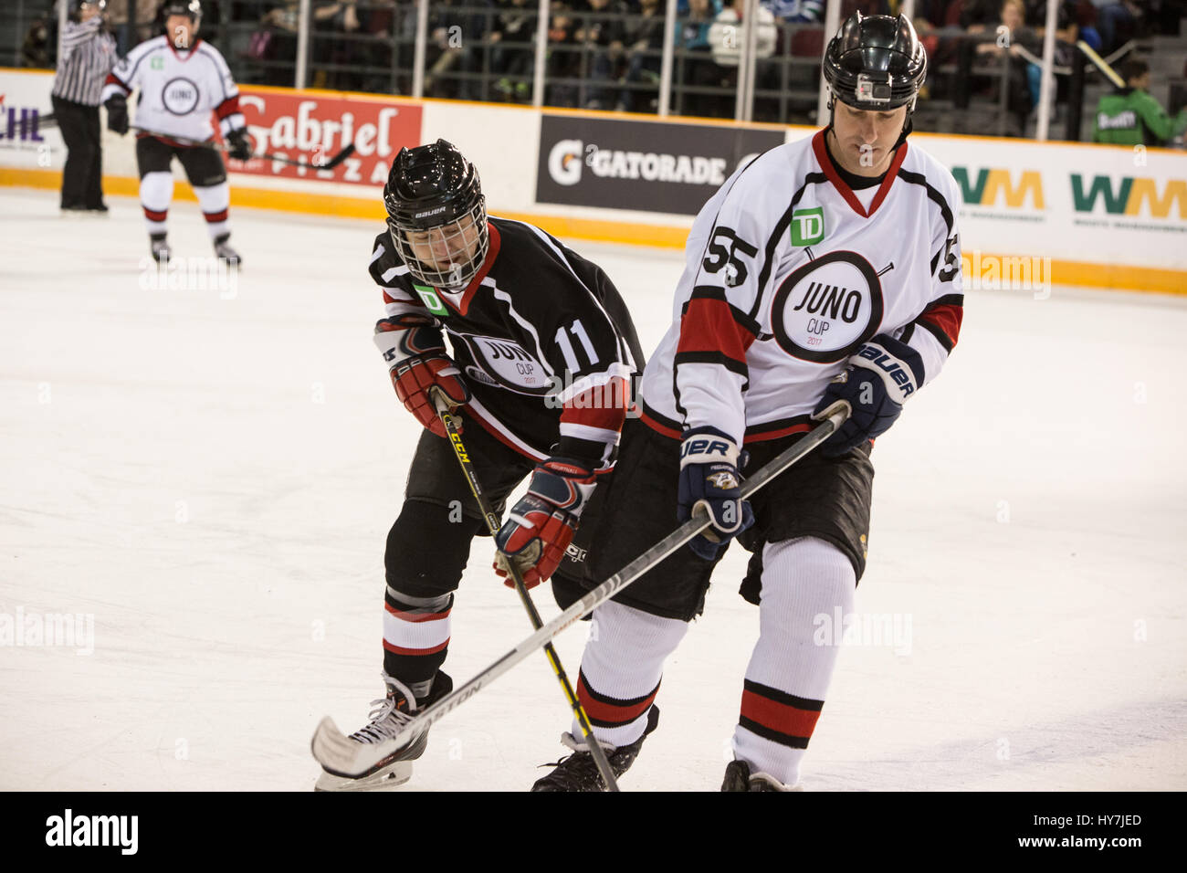 Ottawa, Canada. 31st Mar, 2017. Rockstars take on NHL alumni in the ...