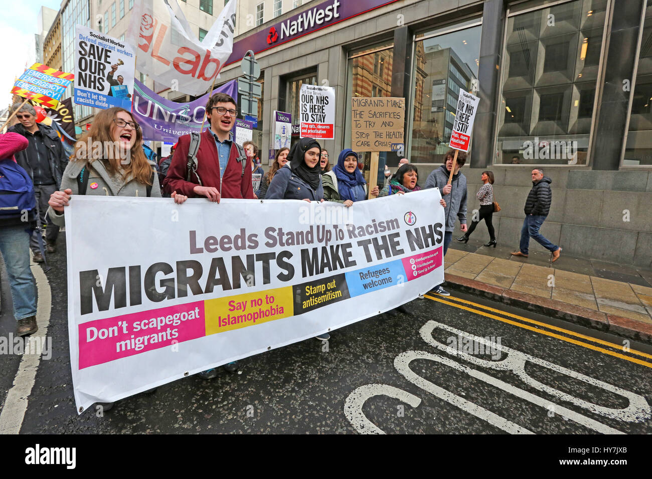 Nhs racism demo hi-res stock photography and images - Alamy