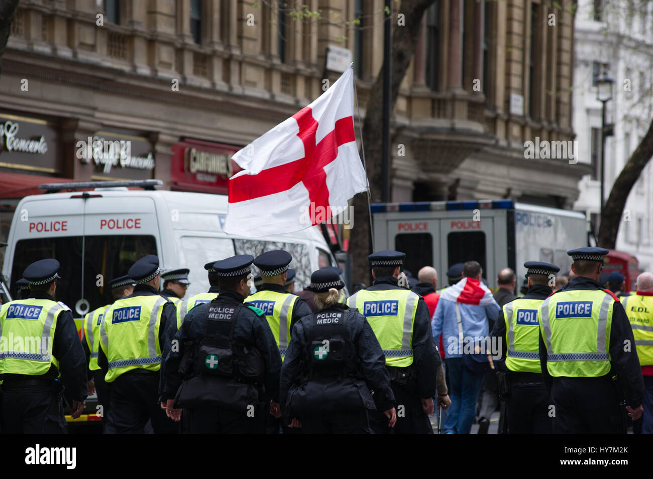 London, UK. 1st April, 2017. The English Defence League (EDL) and ...