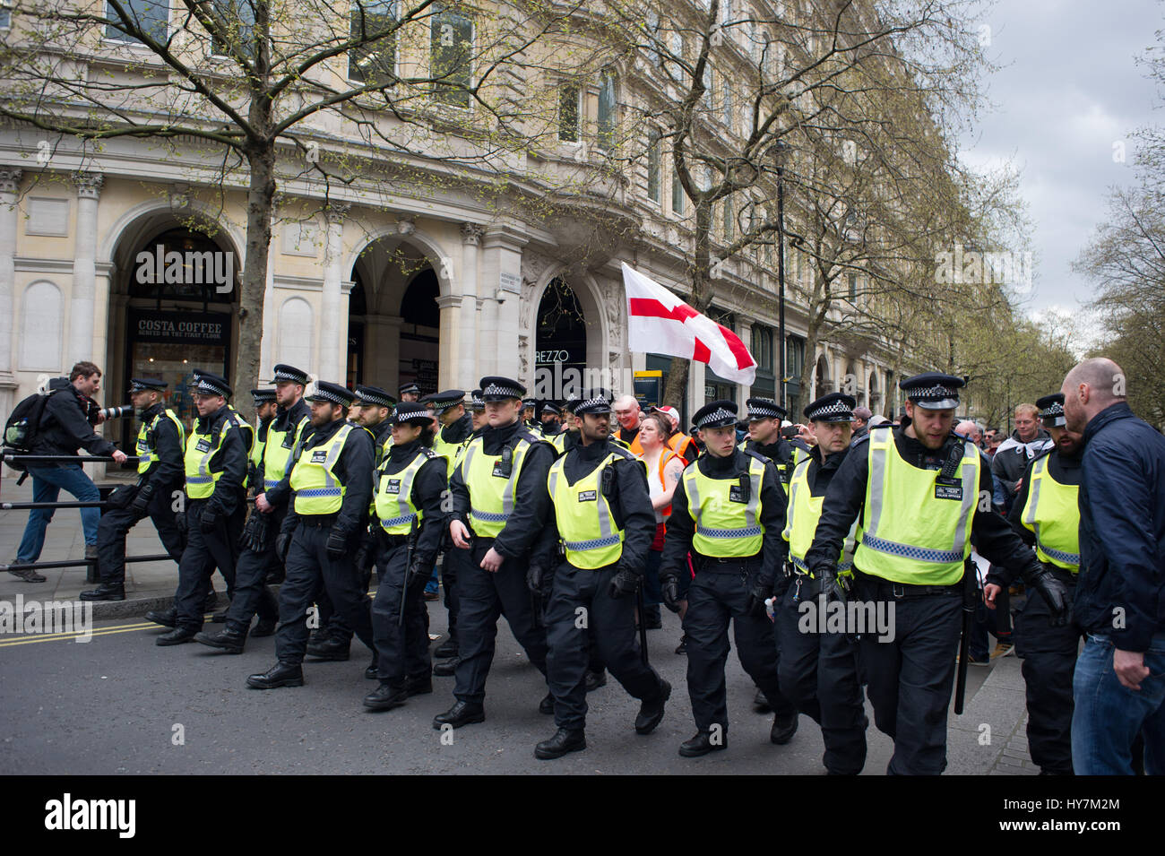 London, UK. 1st April, 2017. The English Defence League (EDL) and ...