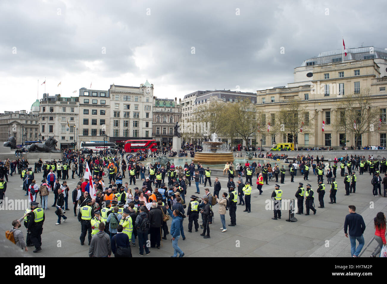 London, UK. 1st April, 2017. The English Defence League (EDL) and ...