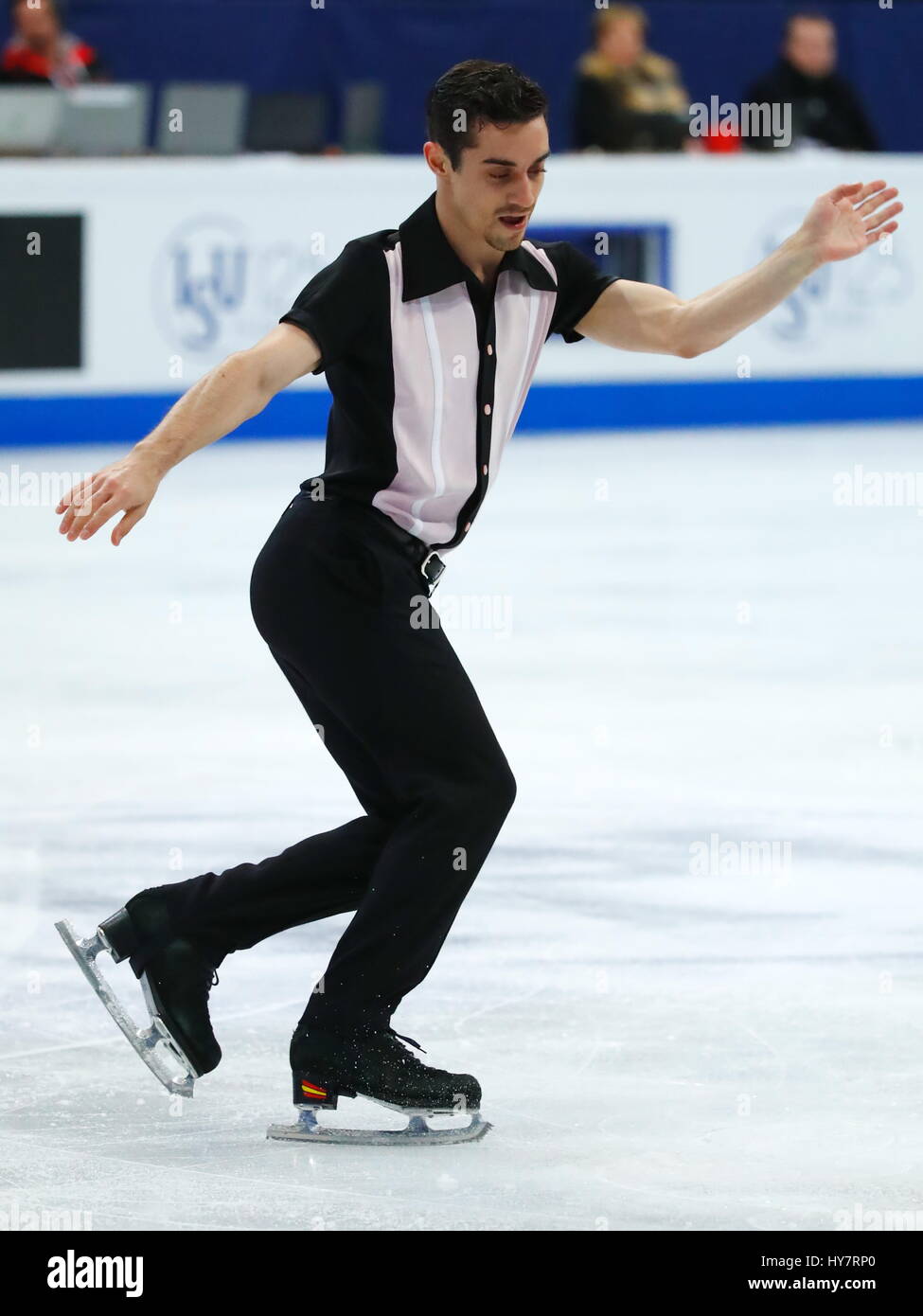 Helsinki, Finland. 1st Apr, 2017. Javier Fernandez (ESP) Figure Skating ...