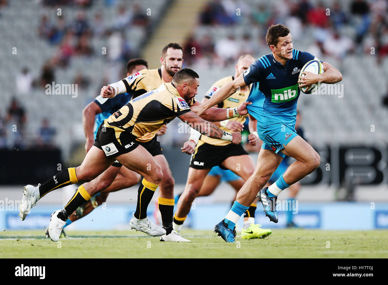 April 1st 2017, Eden Park, Auckland, New Zealand; Super Rugby; Blues ...