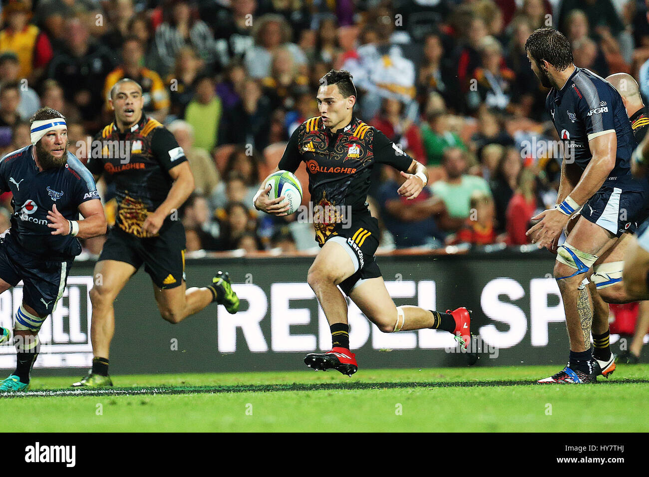 April 1st 2017, FMG Stadium, Waikato, Hamilton, New Zealand; Super ...