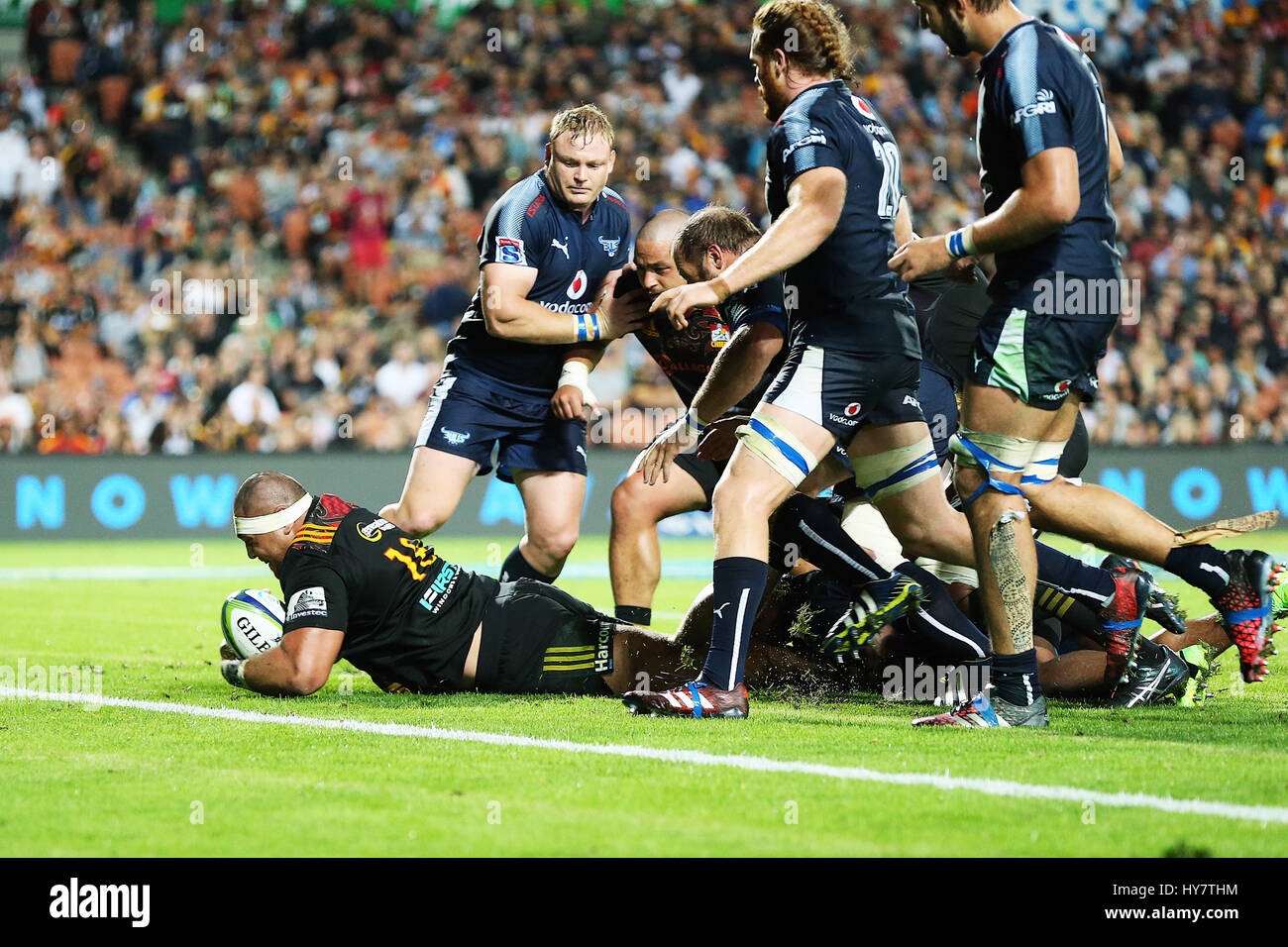 April 1st 2017, FMG Stadium, Waikato, Hamilton, New Zealand; Super ...