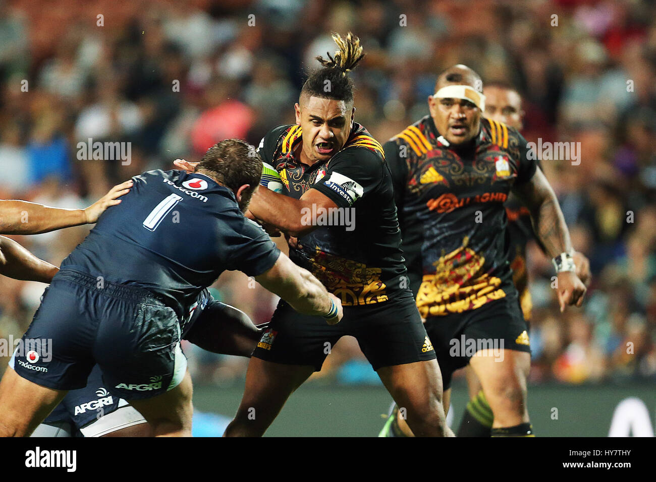 April 1st 2017, FMG Stadium, Waikato, Hamilton, New Zealand; Super ...