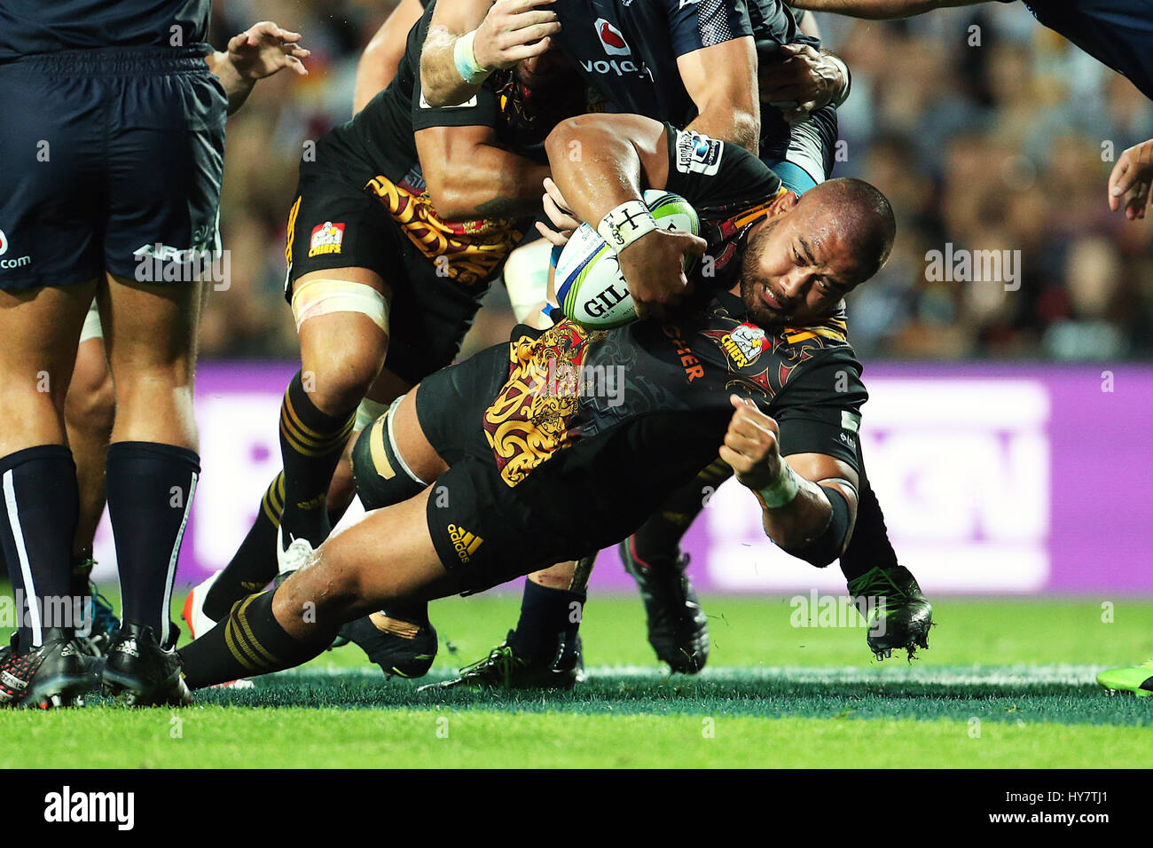 April 1st 2017, FMG Stadium, Waikato, Hamilton, New Zealand; Super ...