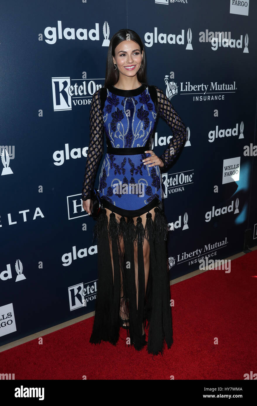 Bevely Hills, Ca. 01st Apr, 2017. Victoria Justice, At 28th Annual ...