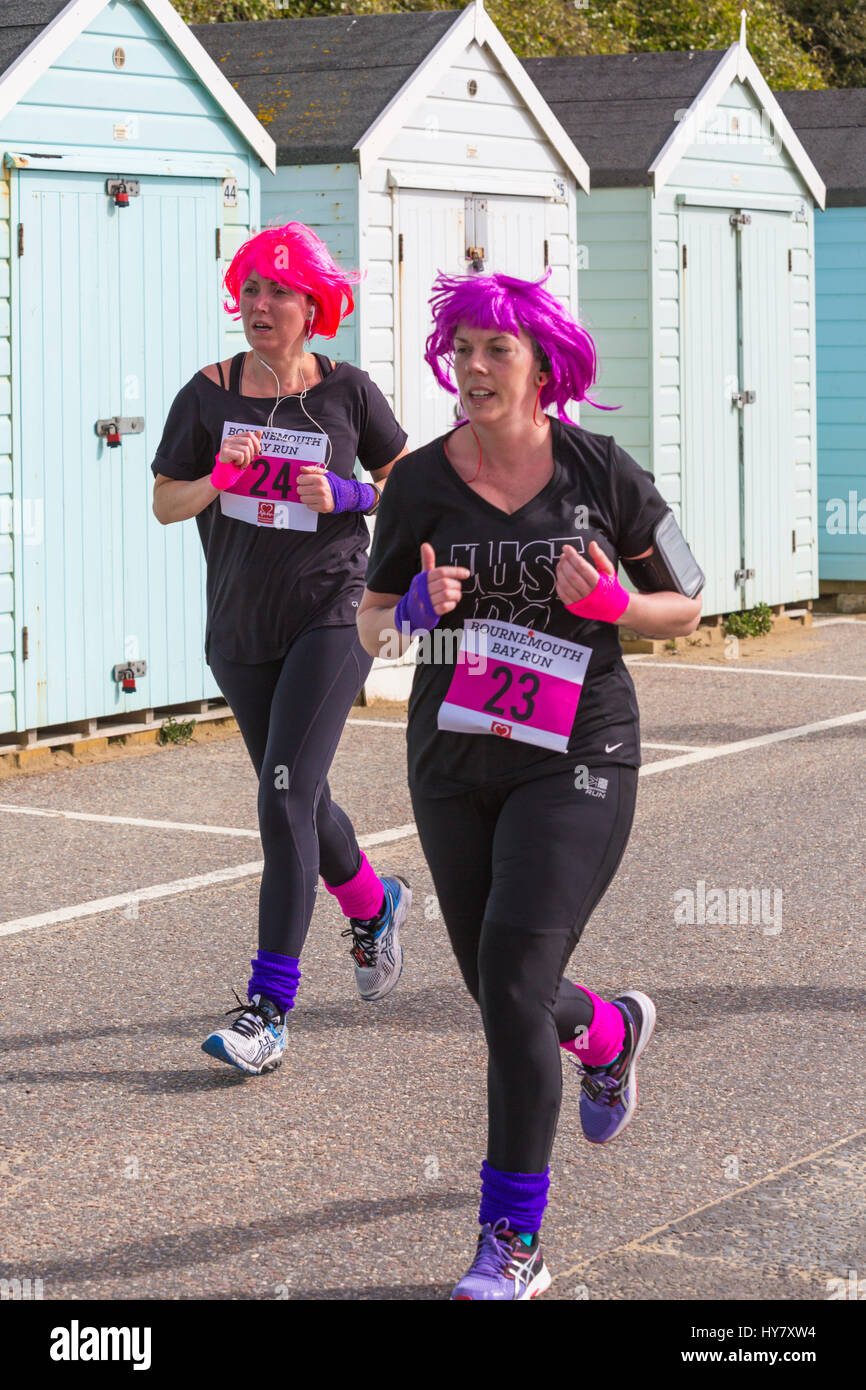 Bournemouth, Dorset, UK. 2nd Apr, 2017. Runners taking part in the 10k ...