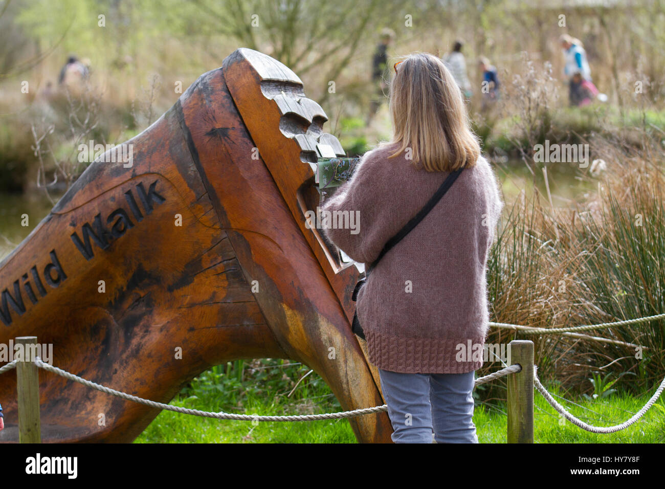Oversize wild walk giant boot sculpture in Burscough, Lancashire ...