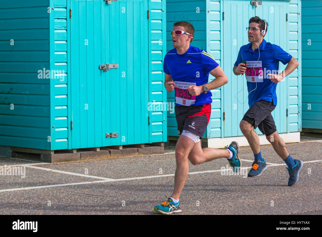 Bournemouth, Dorset, UK. 2nd Apr, 2017. Runners taking part in the 10k ...